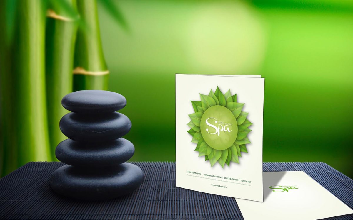 Spa Menu Card Design | Assam Artist