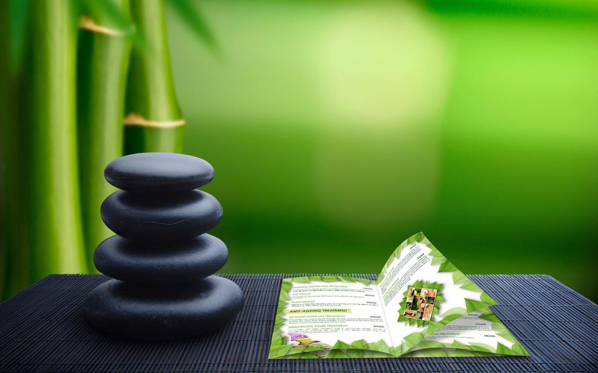 Spa Menu Card Design | Assam Artist