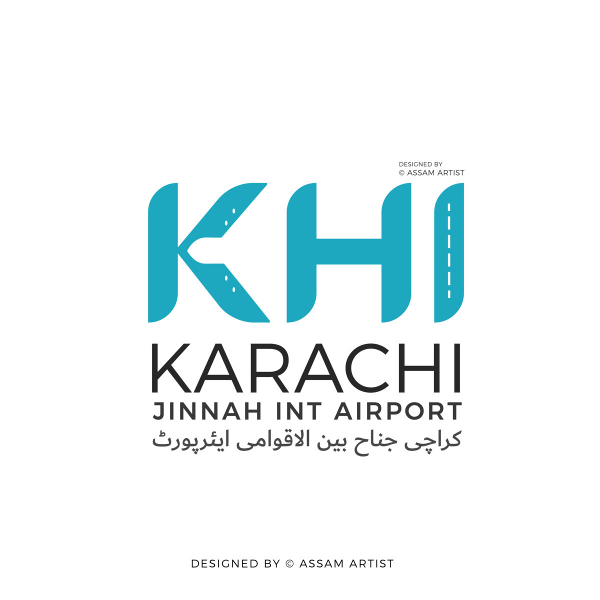Karachi Jinnah International Airport Logo Design | Assam Artist